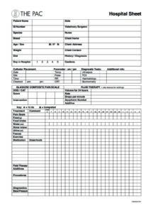Hospital Sheet (HAG211) | The PAC